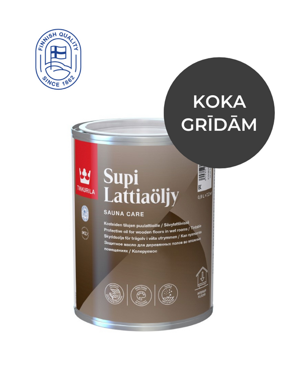 Supi Lattiaöljy aizsargeļļa | Tikkurila – Nordic sauna